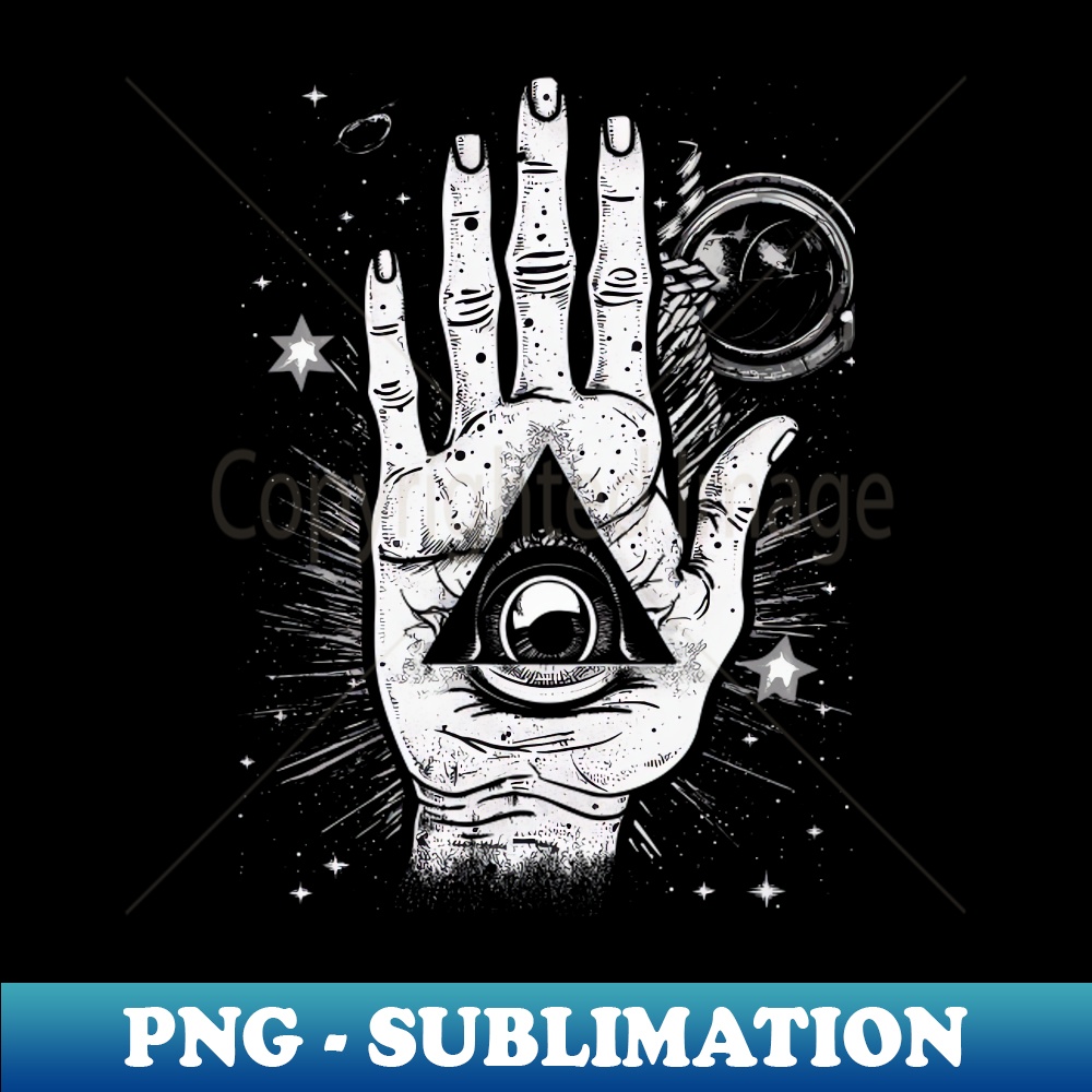 Psychic Eye on Palm of Hand Magick Illustration - Stylish Su | Inspire ...