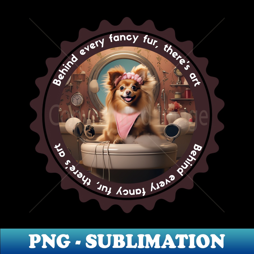 Behind Every Fancy Fur Theres Art Pet Grooming Design Cute G | Inspire ...