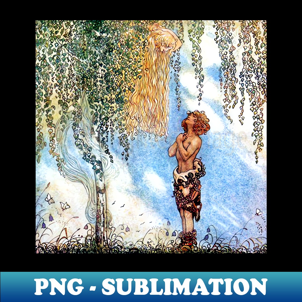He Saw Her Hiding in a Tree - John Bauer - Artistic Sublimat | Inspire ...