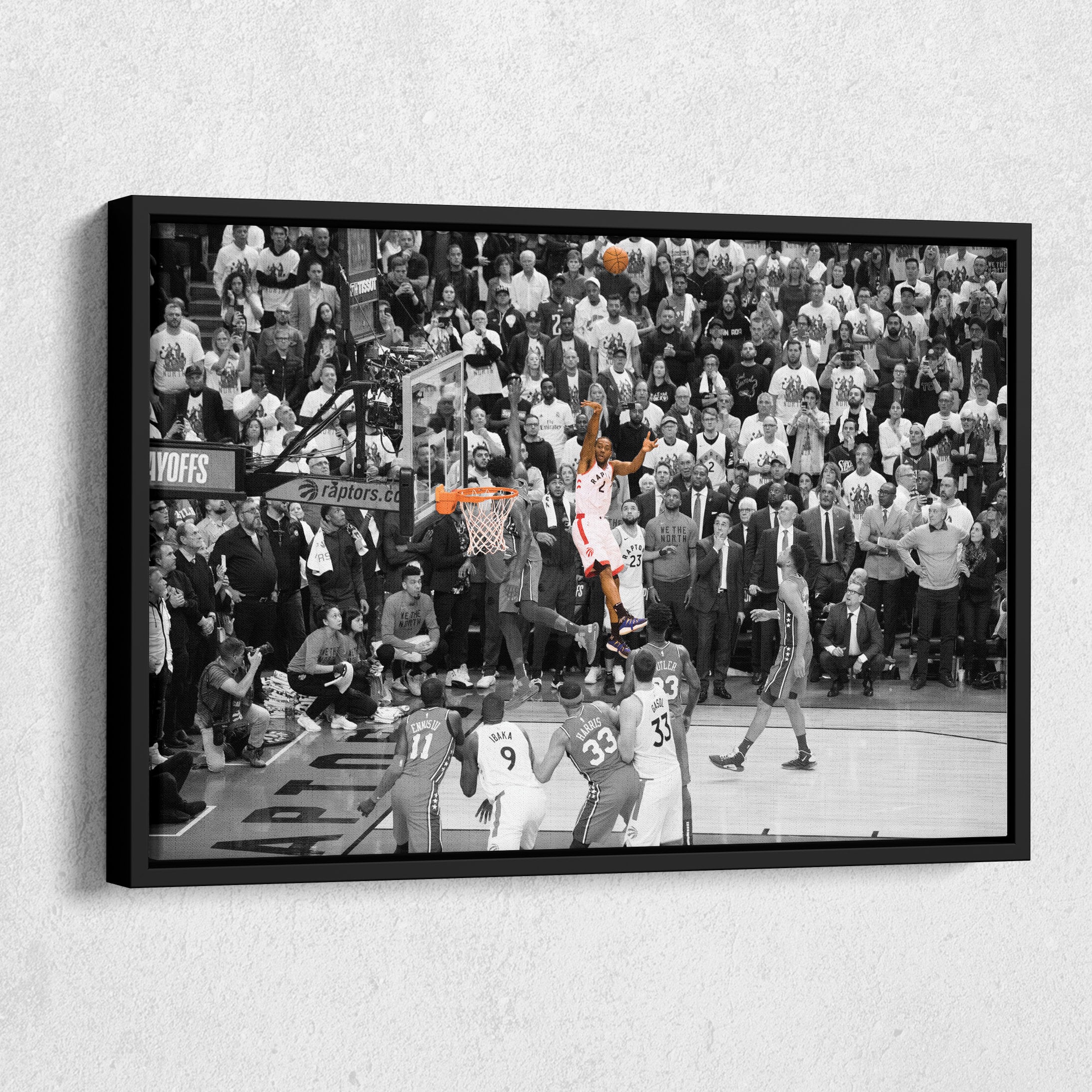 Kawhi Leonard Buzzer Beater Toronto Raptors Canvas Wall Art | Inspire ...