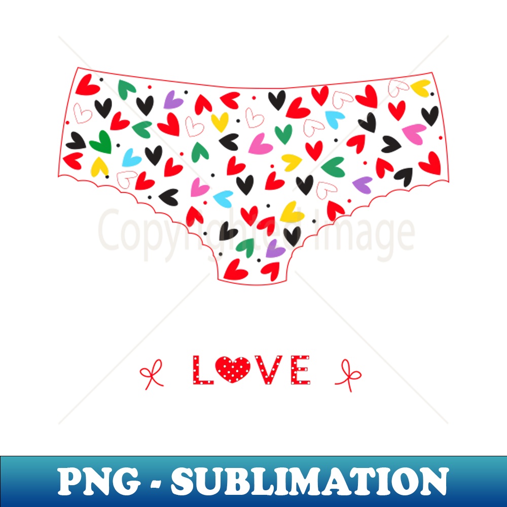 Underwear panties with colorful hearts love Valentines Day - | Inspire ...