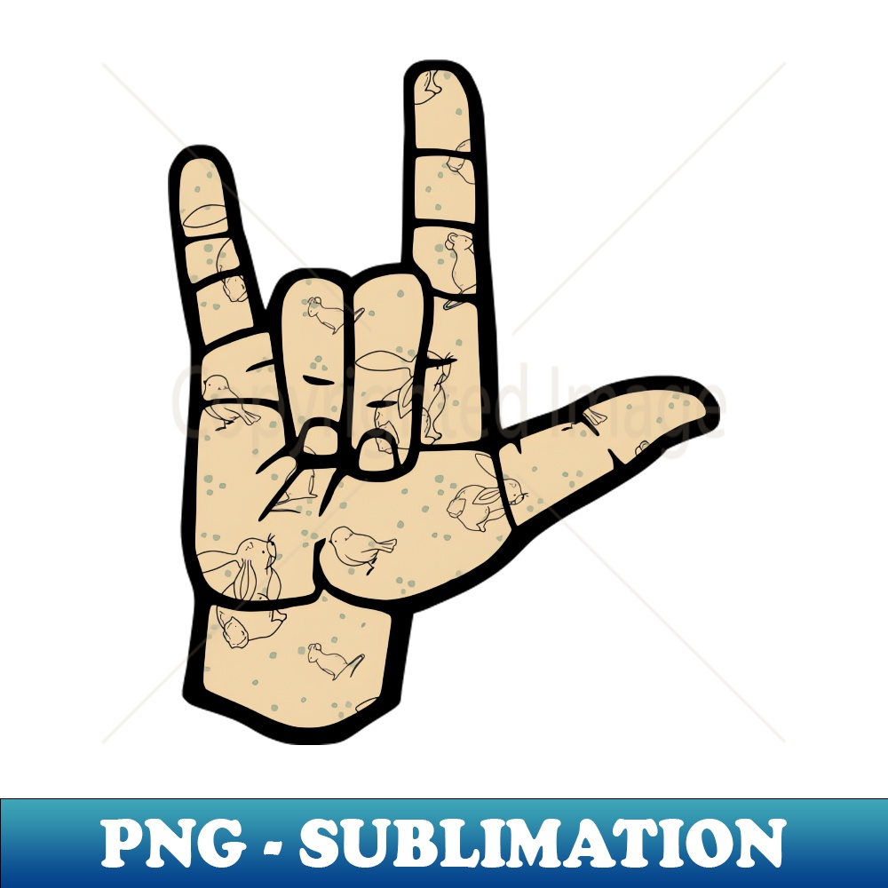 ASL ILY I Love You Sign Animals Design American Sign Langu | Inspire Uplift