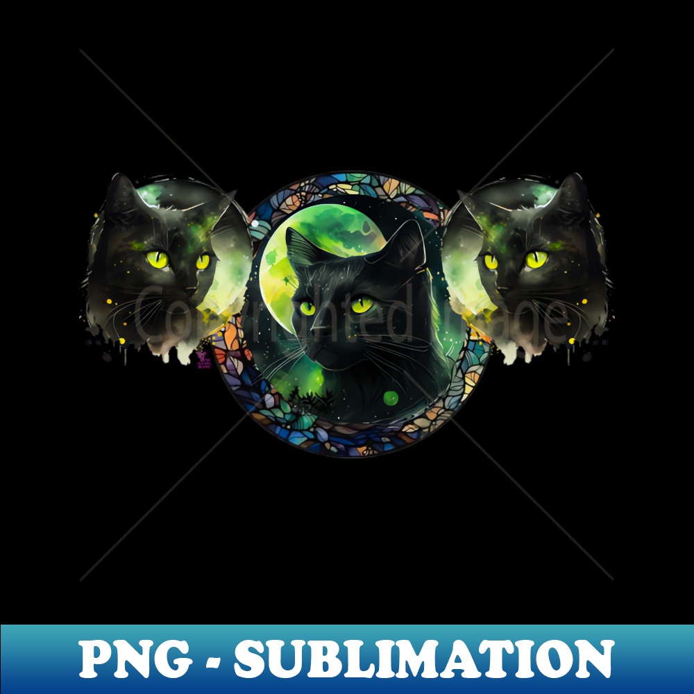 Lunar Cat - PNG Transparent Digital Download File for Sublim | Inspire ...