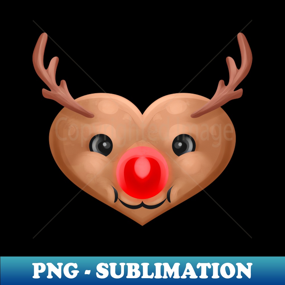 Heart Shaped Rudolph Reindeer For Christmas - Professional S - Inspire ...