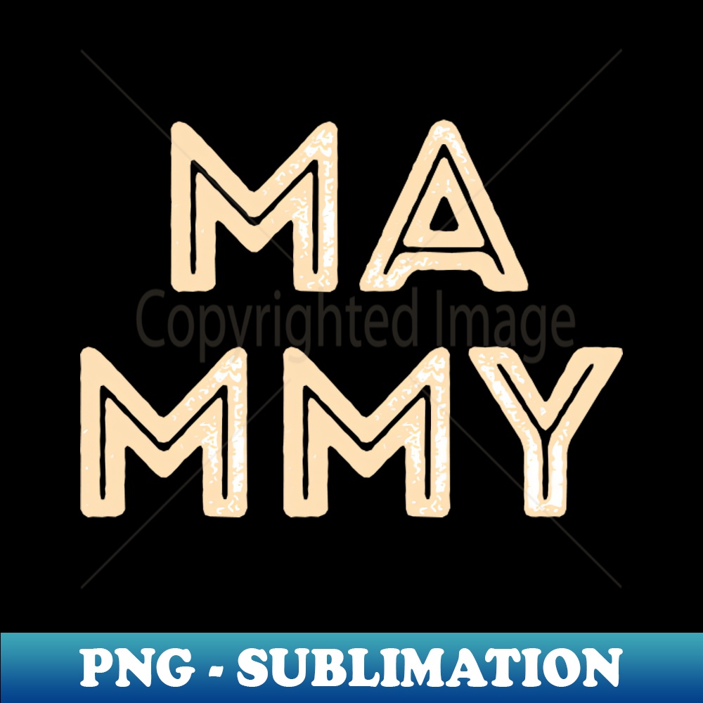 Rustic Capital Letters Word MAMMY in Cream - Exclusive PNG S | Inspire ...