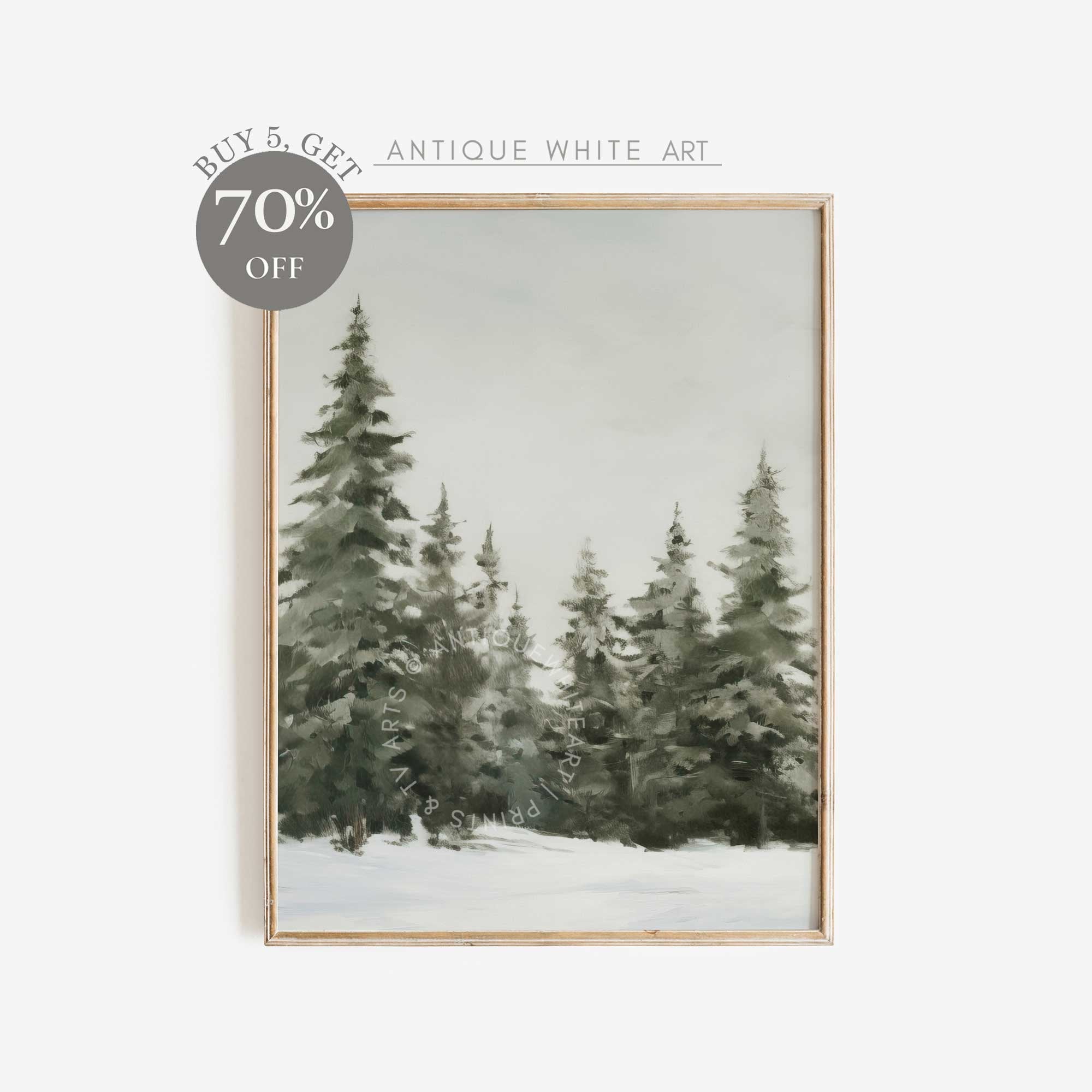 Snowy Winter Print, Christmas Printable Wall Art, Farmhouse | Inspire ...