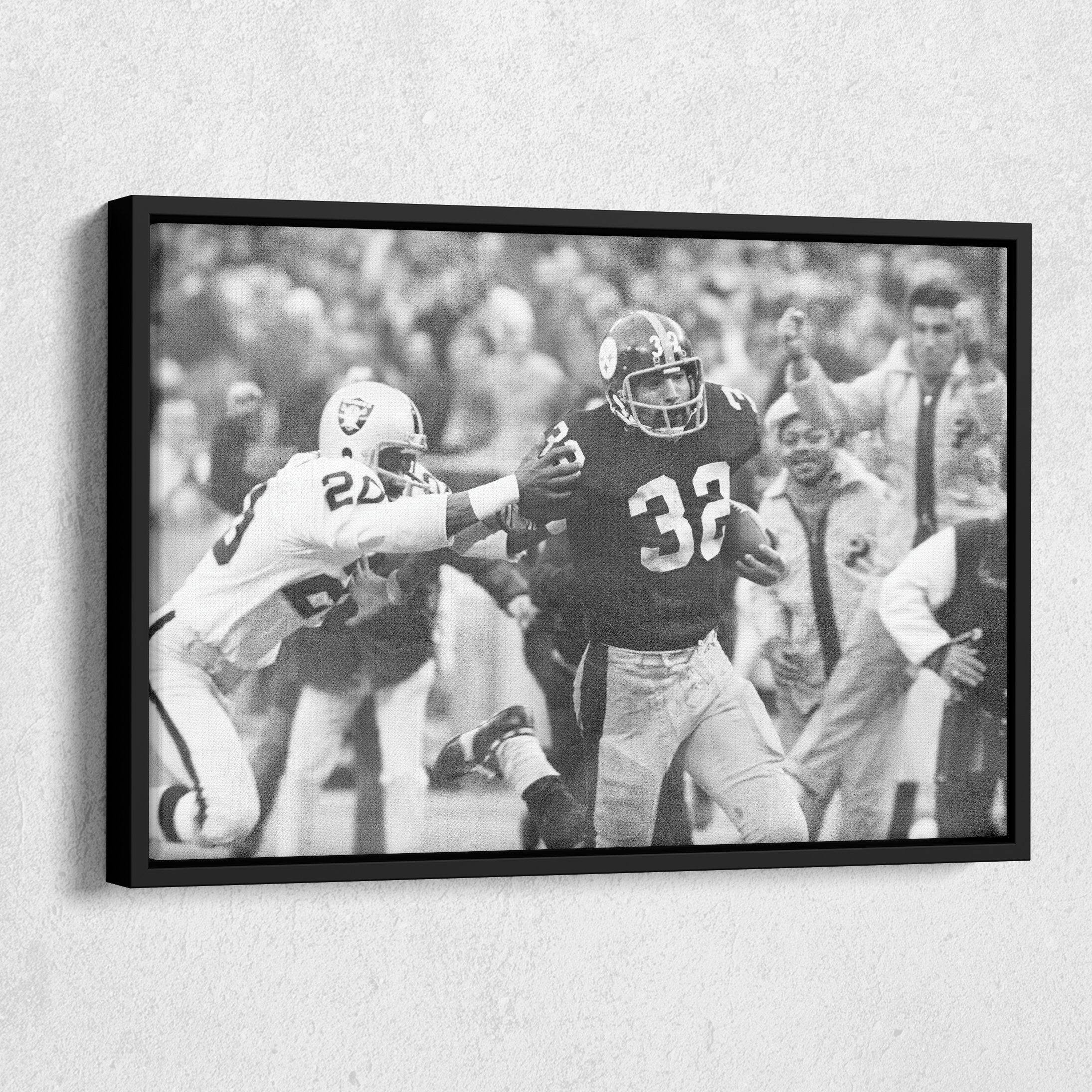 The Immaculate Reception Steelers vs Raiders Canvas Wall Art - Inspire ...