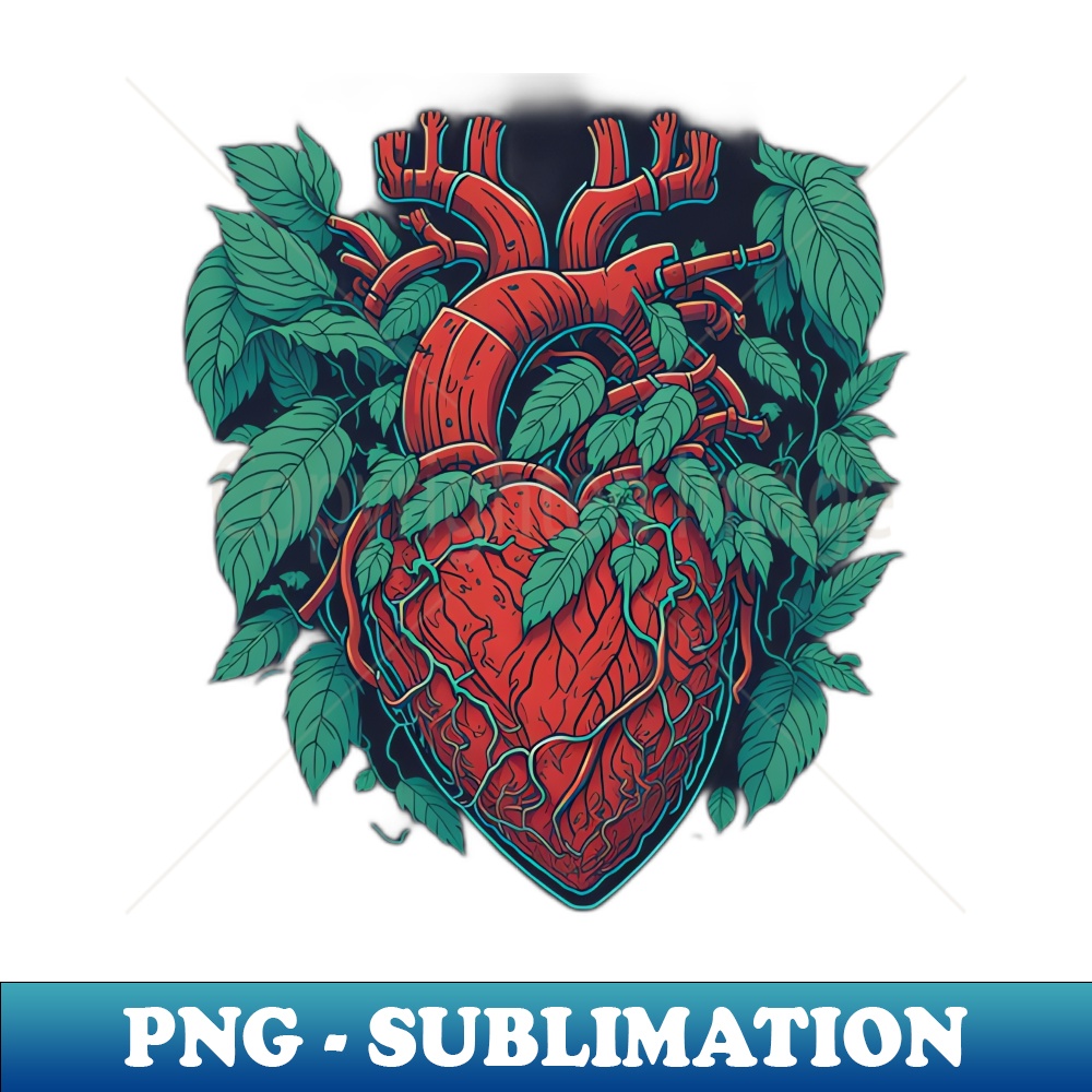 anatomical heart with hops - Instant Sublimation Digital Dow | Inspire ...