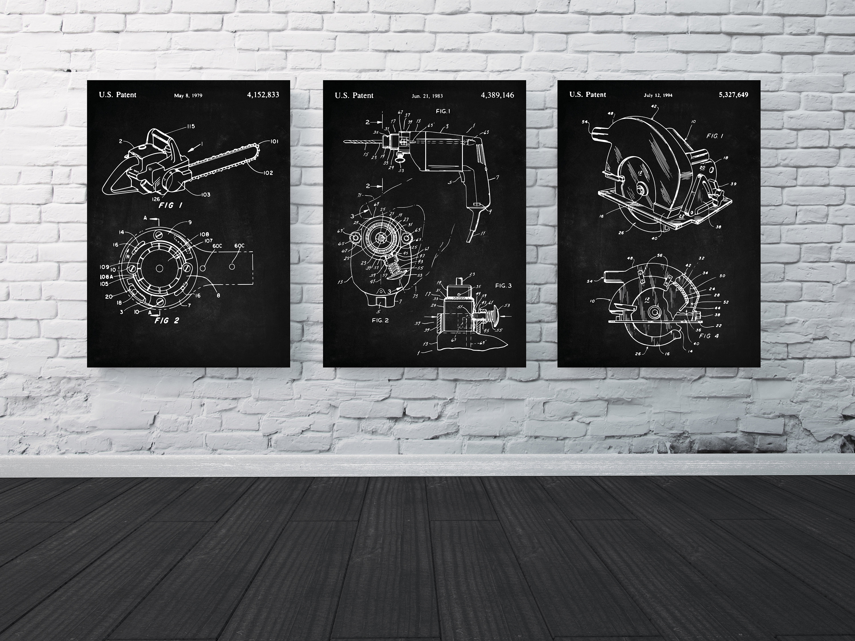 Tool Patent Print Set of 3, DIY Tool Posters, Circular Saw P | Inspire ...