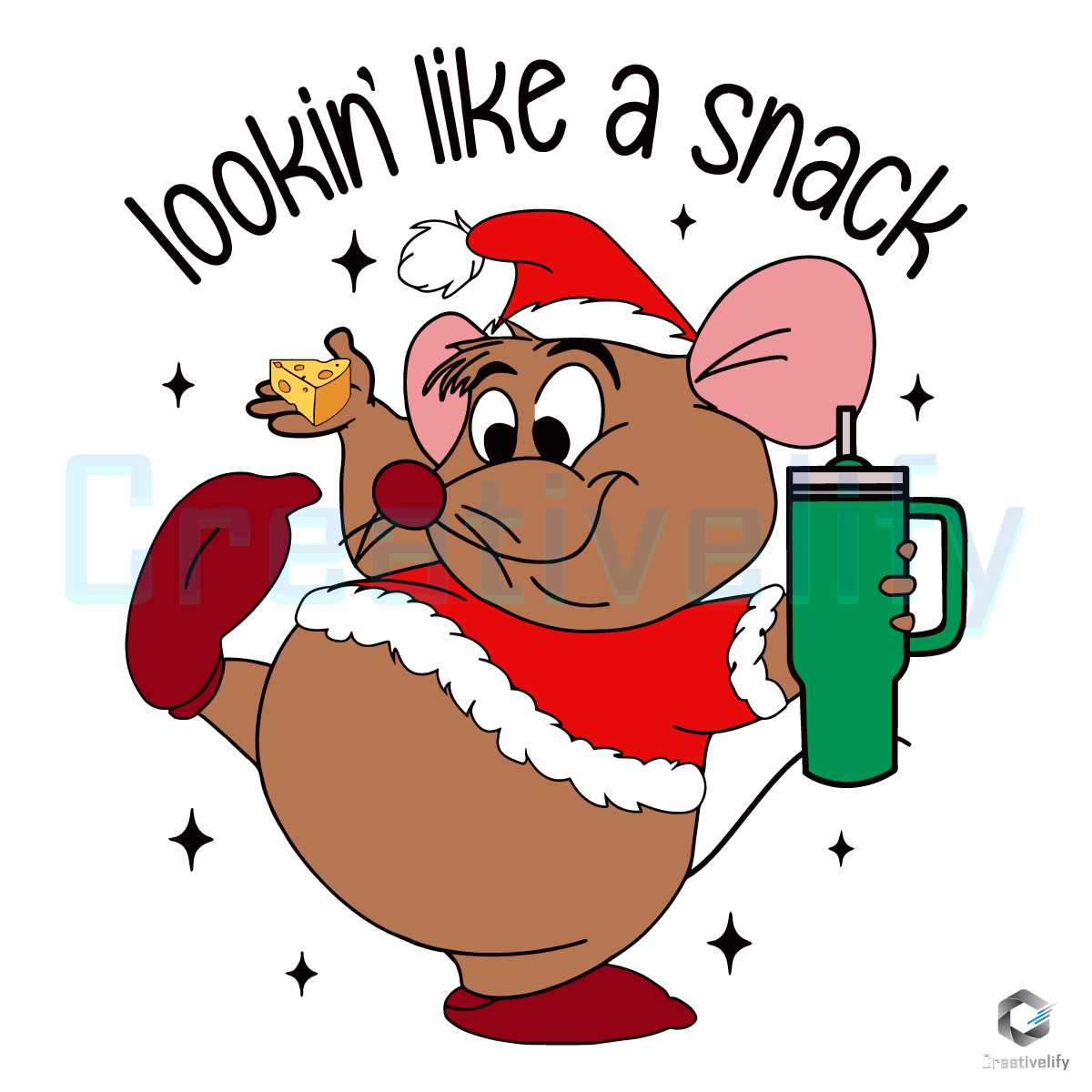 Looking Like A Snack SVG Christmas Gus Gus File Design | Inspire Uplift