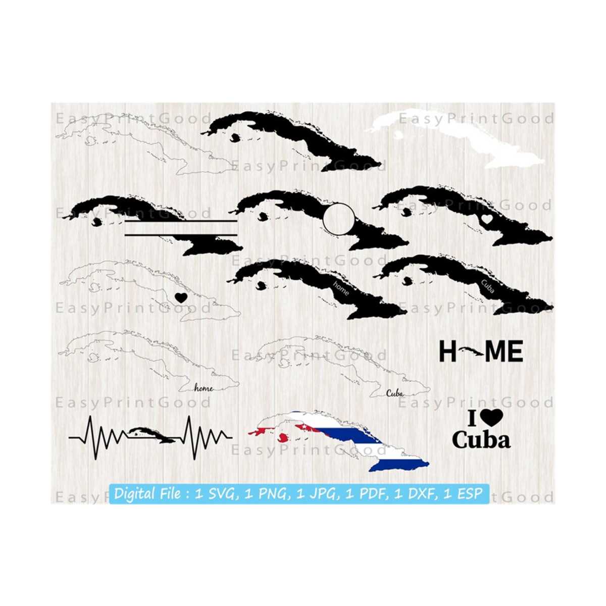 Cuba Map Svg | Inspire Uplift