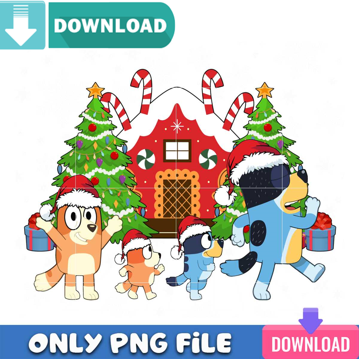 Bluey Family Snow New Png Best Files Design Download | Inspire Uplift