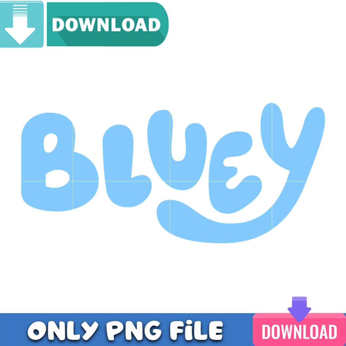 Bluey Name Poster PNG Perfect Sublimation Design Download | Inspire Uplift