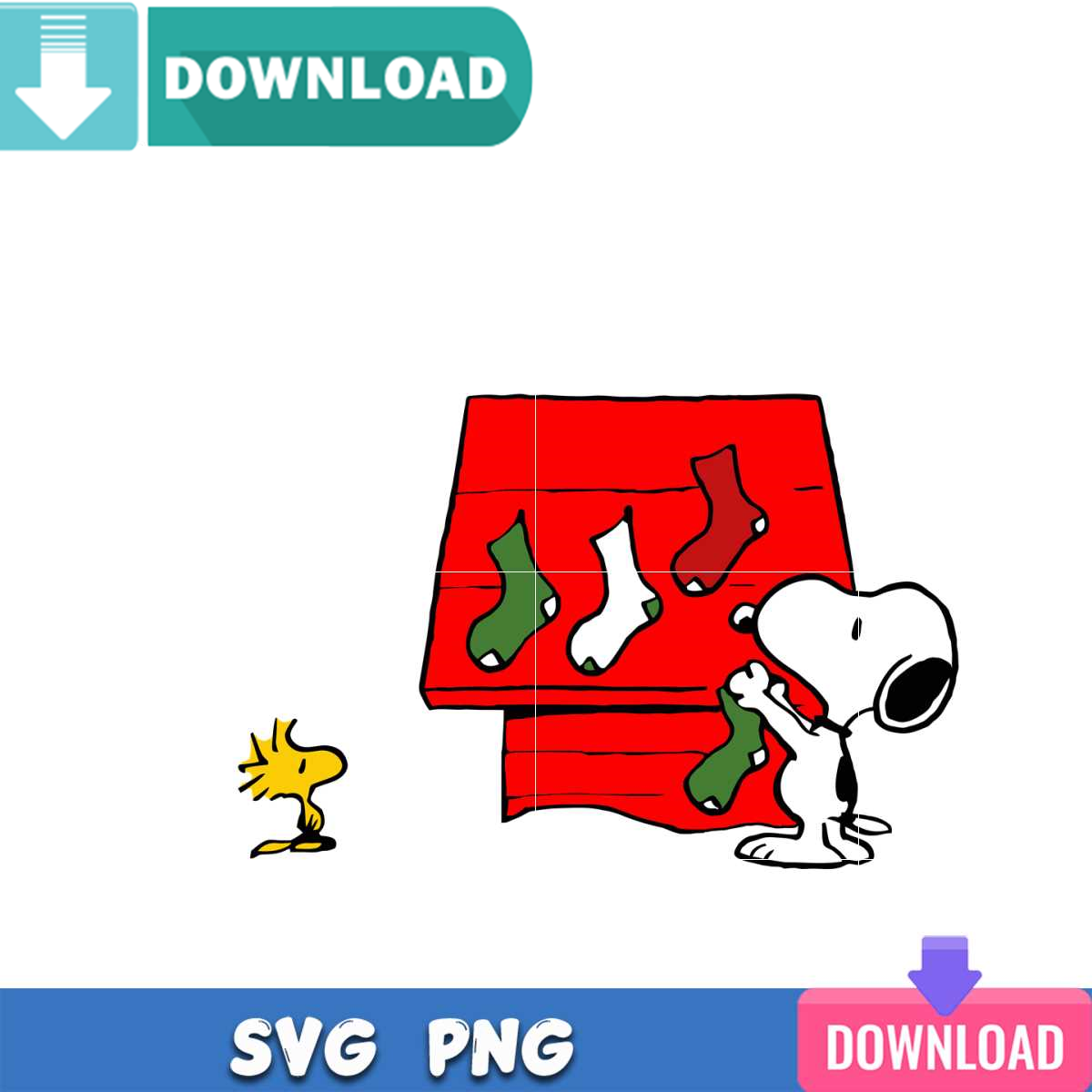 Snoopy Retro Christmas SVG Best Files For Cricut Design | Inspire Uplift