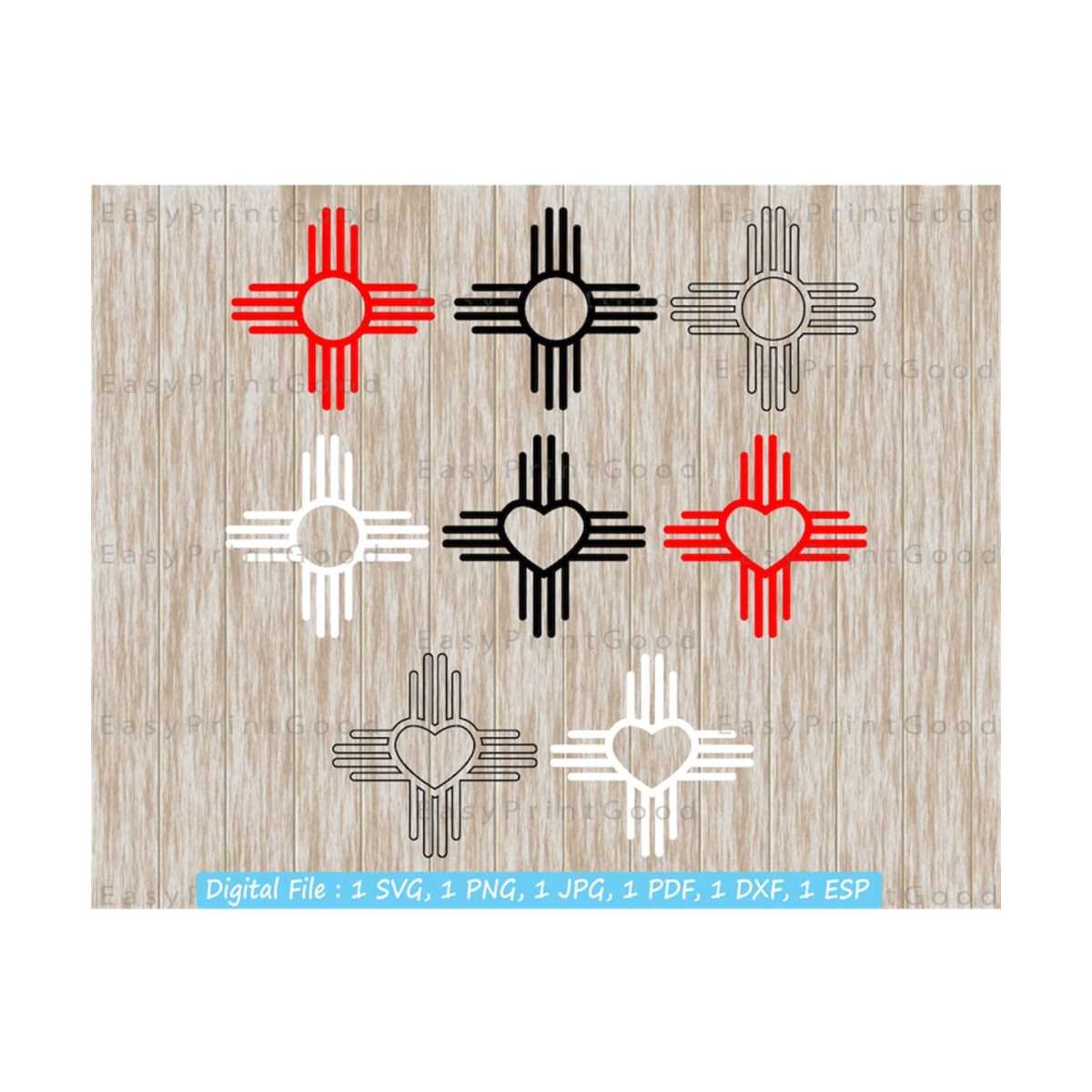 new mexico zia svg - Inspire Uplift