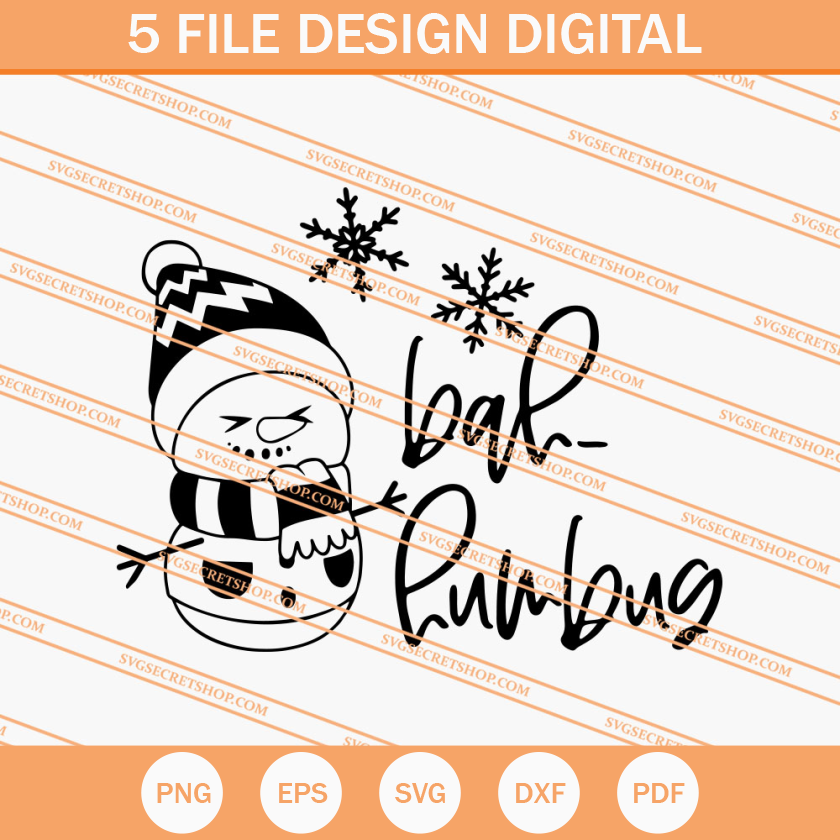 Baby Snowman Bah Humbug SVG, Baby Snowman SVG | Inspire Uplift