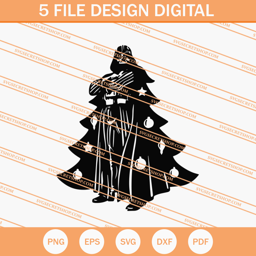 Darth Vader Christmas Tree SVG, Darth Vader SVG, Christmas S | Inspire ...