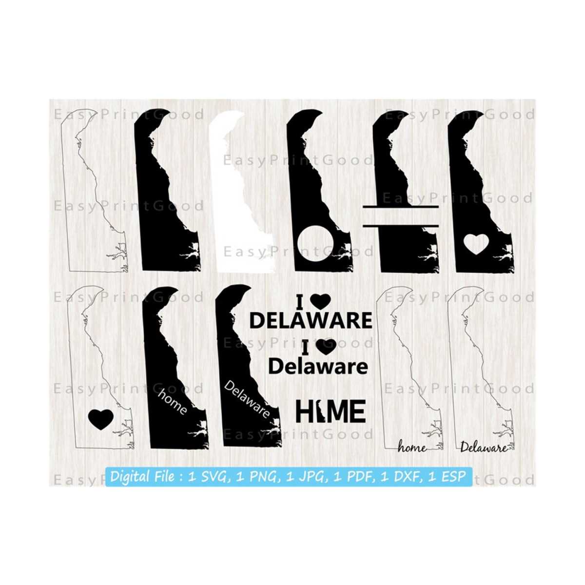 delaware map clipart - Inspire Uplift
