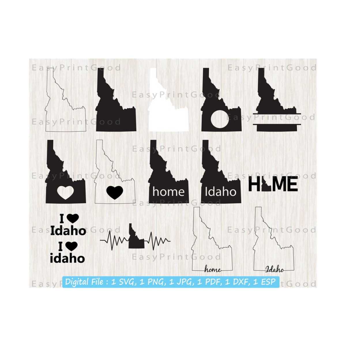 idaho state map svg - Inspire Uplift