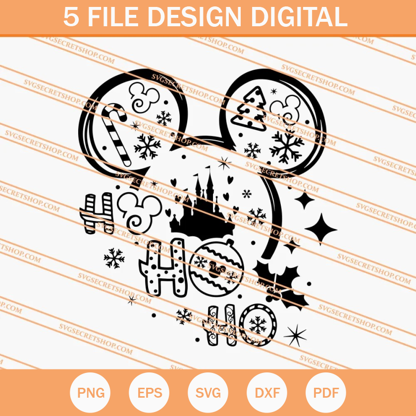 Disney Christmas SVG, Disney SVG, Merry Christmas SVG | Inspire Uplift