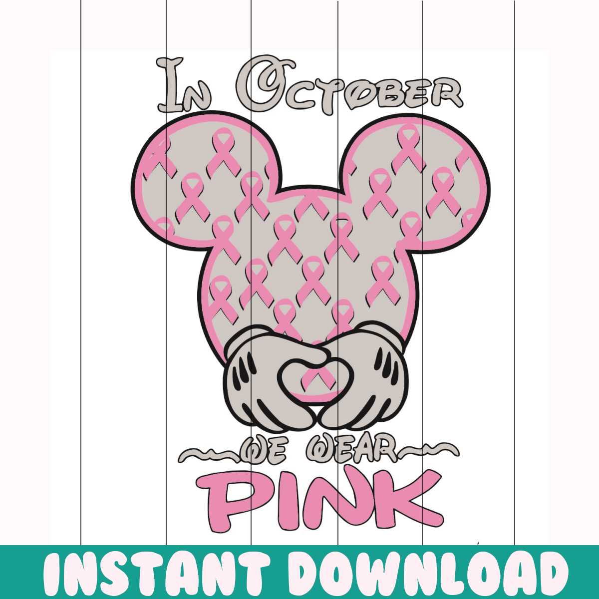 In October we wear Pink Mickey svg, Mickey svg, October svg, | Inspire ...