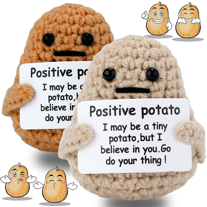 New Positive Energy Potato Hug Pocket Mini Handmade Plush Wo | Inspire ...