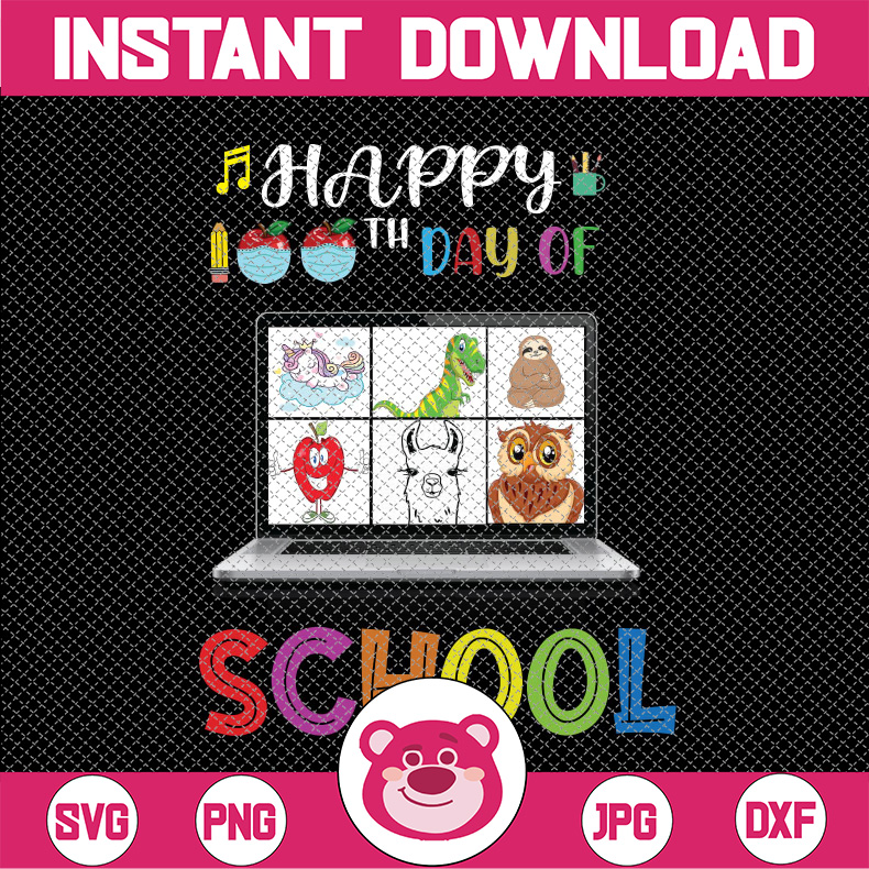 Virtual Teaching PNG, Happy 100th Day of School PNG Teacher, - Inspire ...