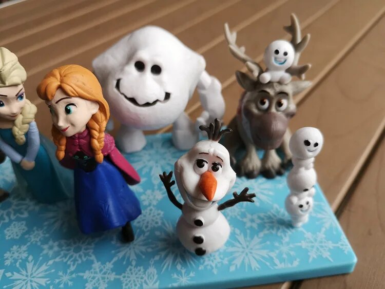 Disney Snow Queen Elsa Anna PVC Action Figure Olaf Kristoff | Inspire ...