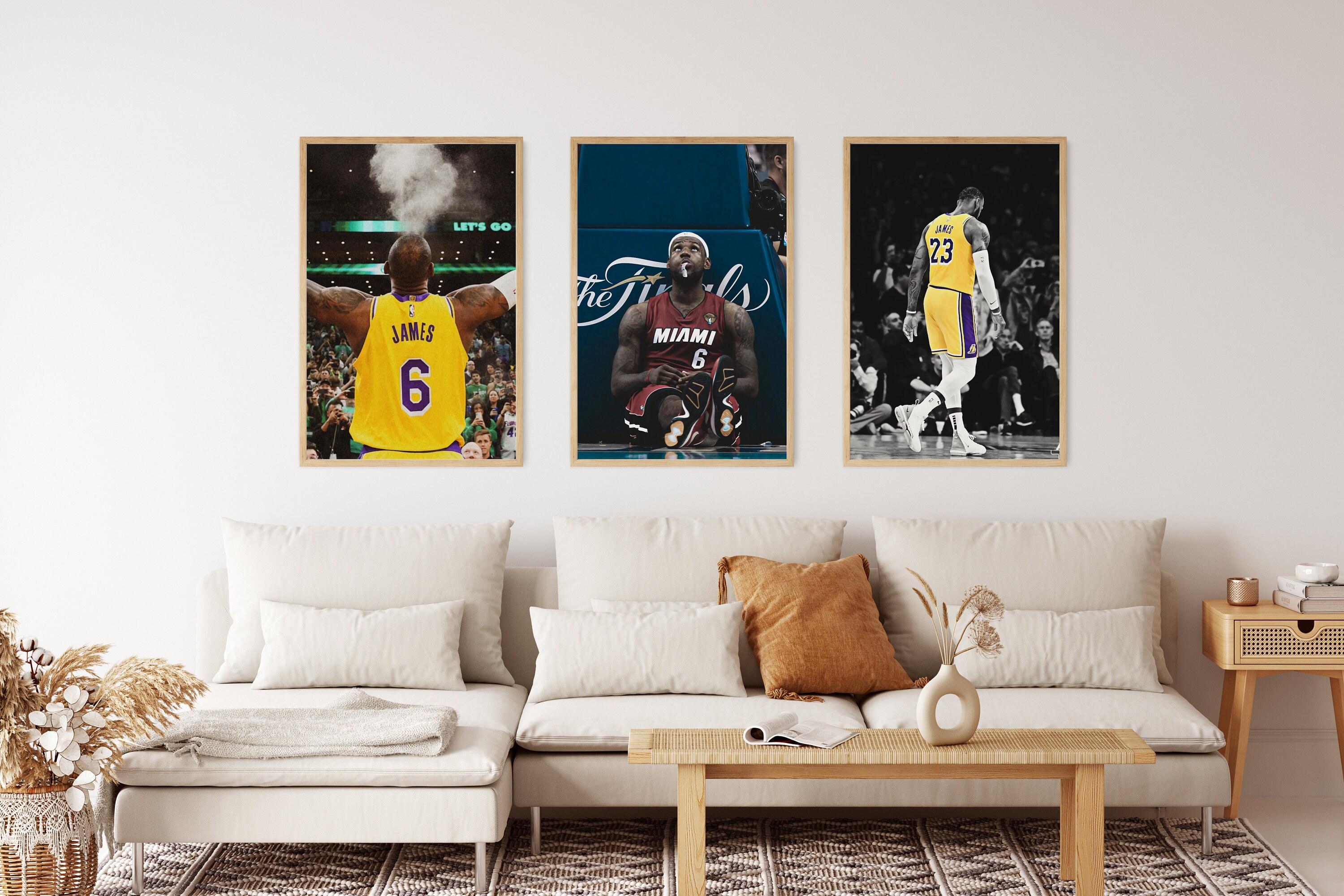 Lebron James Poster, Lebron Set of 3 Posters, NBA Poster, Ba | Inspire ...