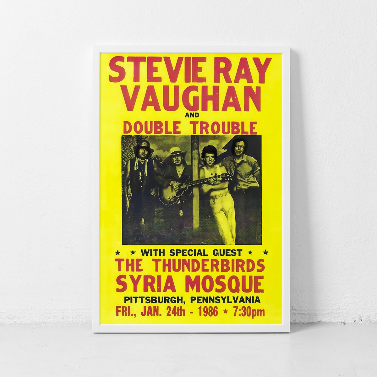 Stevie Ray Music Gig Concert Poster Classic Retro Rock Vinta | Inspire ...