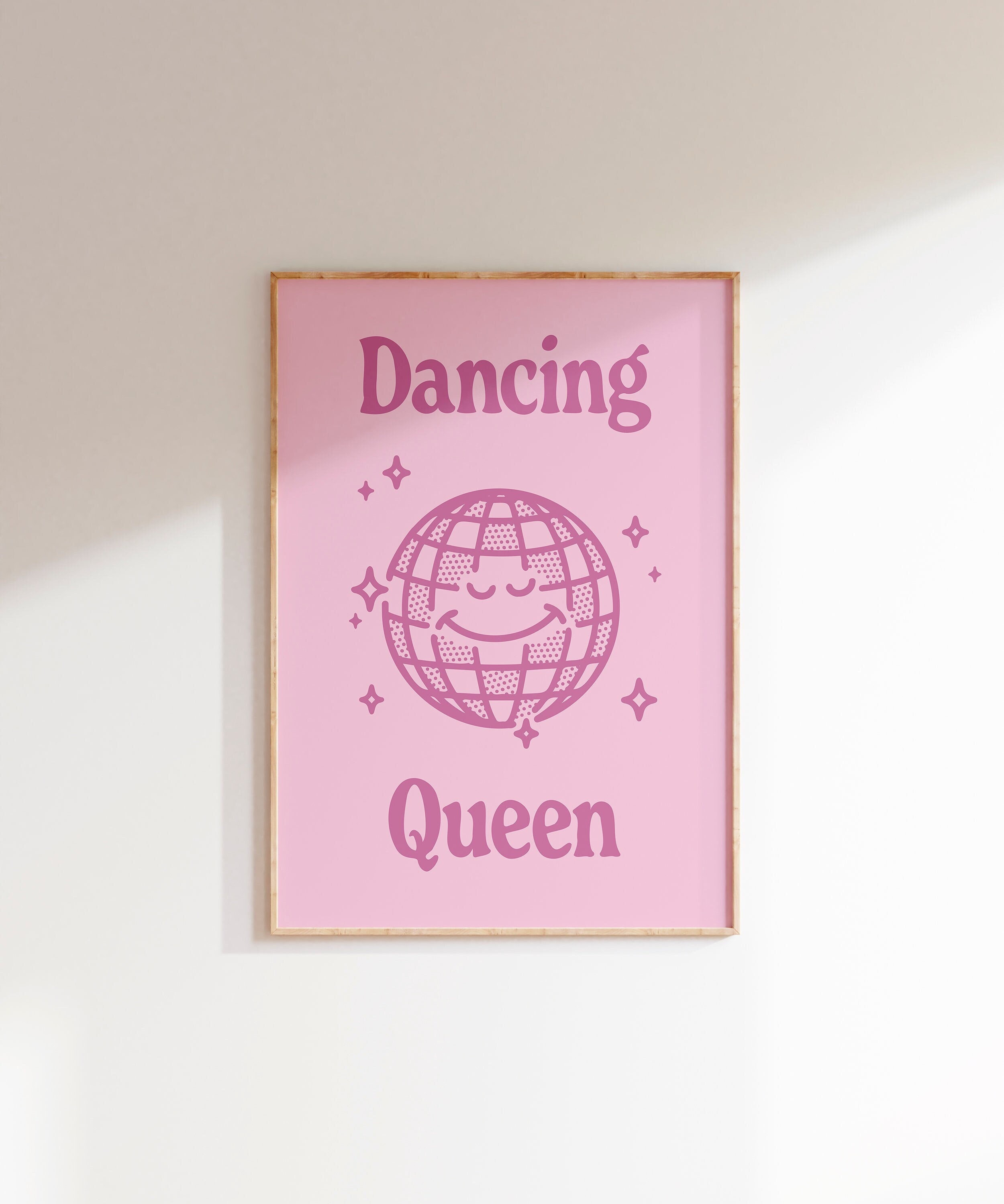 Retro Disco Art Print, Dancing Queen Print, Retro Wall Art, | Inspire ...