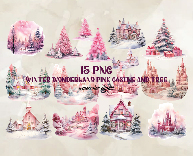 15 Png Winter Wonderland Pink Gastle And Tree, Christian Chr - Inspire ...