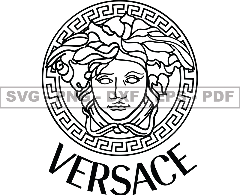 Versace Logo Svg, Fashion Brand Logo 111 - Inspire Uplift