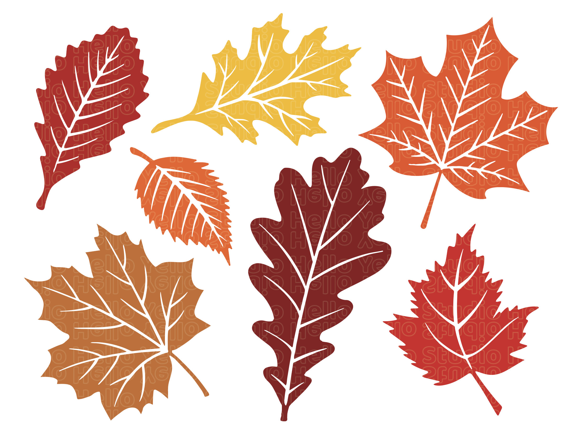 Fall Leaves Svg, Fall svg, Fall leaf svg bundle, Fall png | Inspire Uplift
