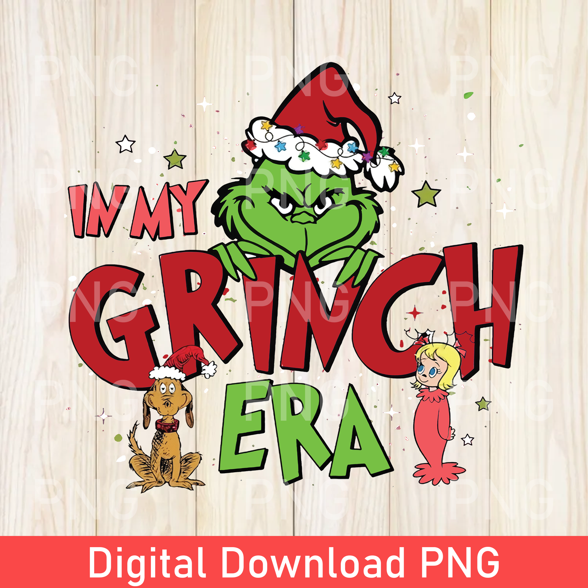 In My Grinch Era PNG, Vintage Grinch Christmas PNG, Grinchma | Inspire ...
