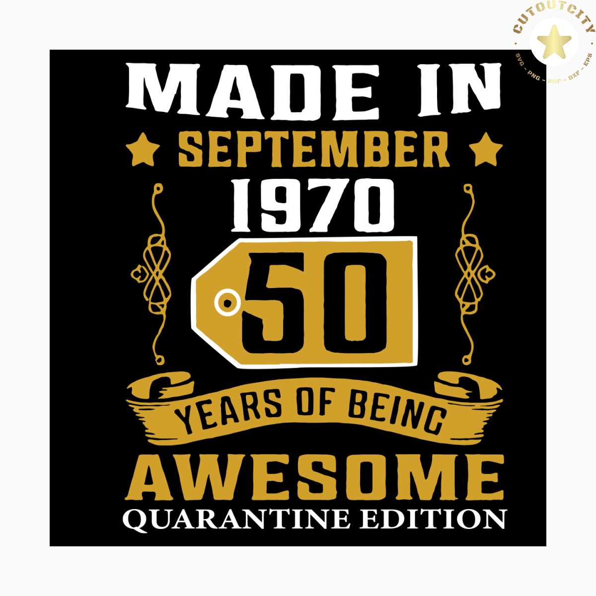 Made In September 1970 SVG, 50 years of being awesome SVG, 5 | Inspire ...