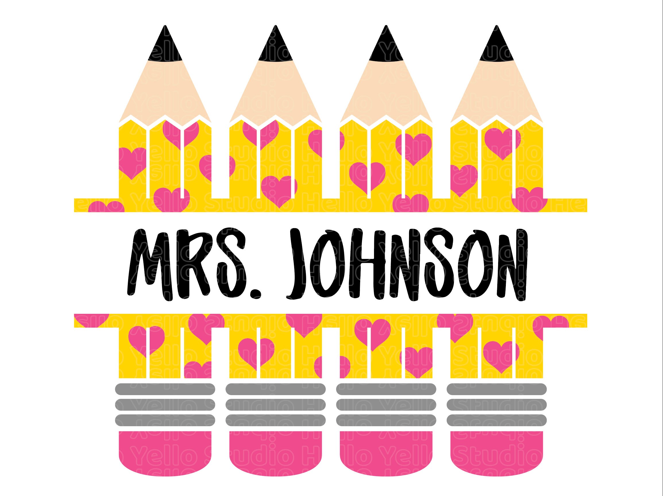 pencil name svg - Inspire Uplift