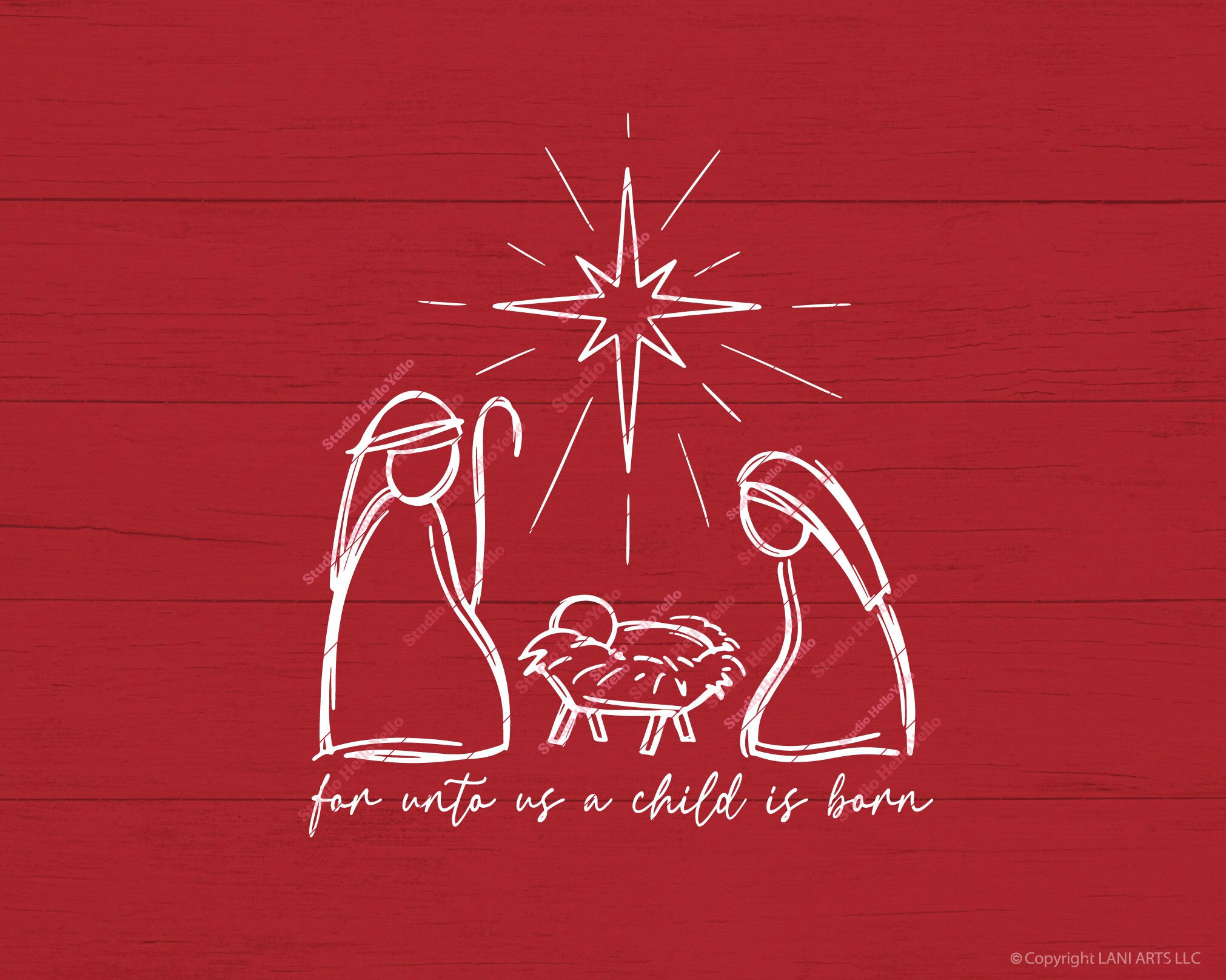 Nativity Scene Svg Png Dxf Christian Christmas Advent Jesus | Inspire ...