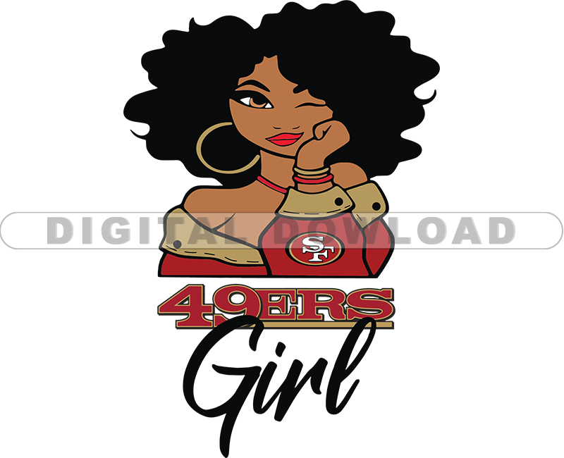 49ers Girl Svg, Girl Svg, Football Team Svg, NFL Team Svg, P - Inspire ...