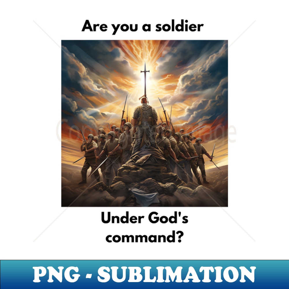 Are you a soldier under Gods command - PNG Sublimation Digit | Inspire ...
