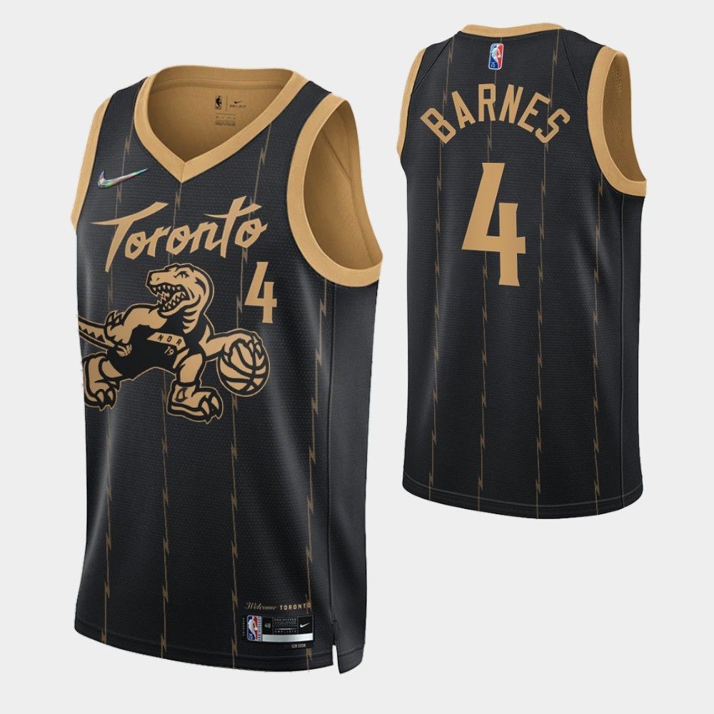 Toronto Raptors Scottie Barnes Black 75th Anniversary City J | Inspire ...