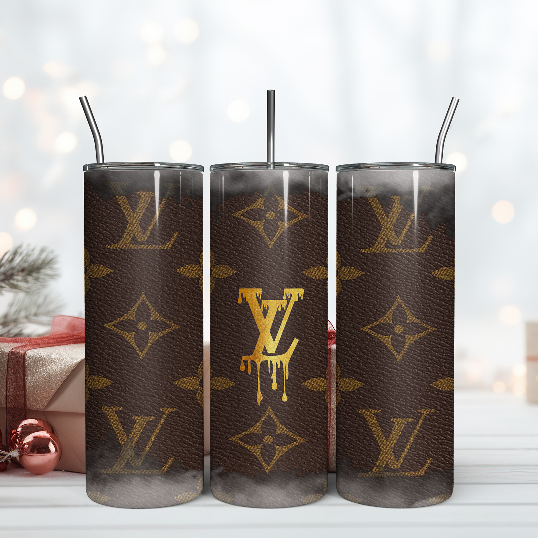 LV 20oz Skinny Tumbler Luxury, Fashion Designer Gift Tumbler | Inspire ...