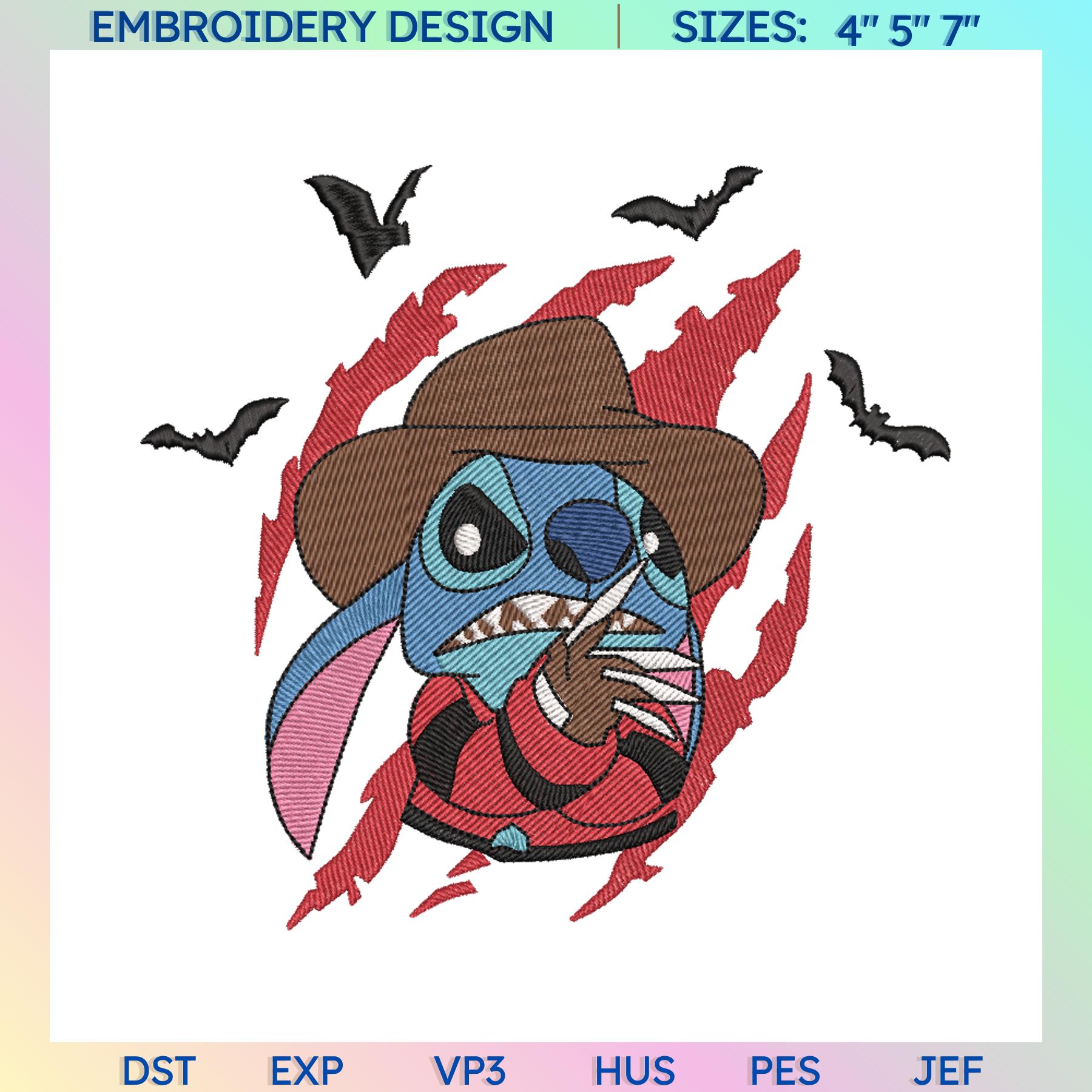 Horror Movie Killers Embroidery Design, The Killer Monster H | Inspire ...