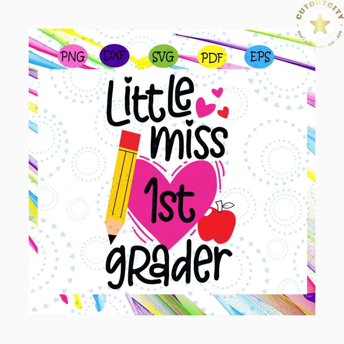 Little miss 1st grade svg, 1st grade svg, go to 1st grade, l | Inspire ...