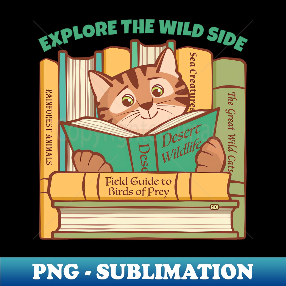 Explore the Wild Side with Books - Retro PNG Sublimation Dig | Inspire Uplift