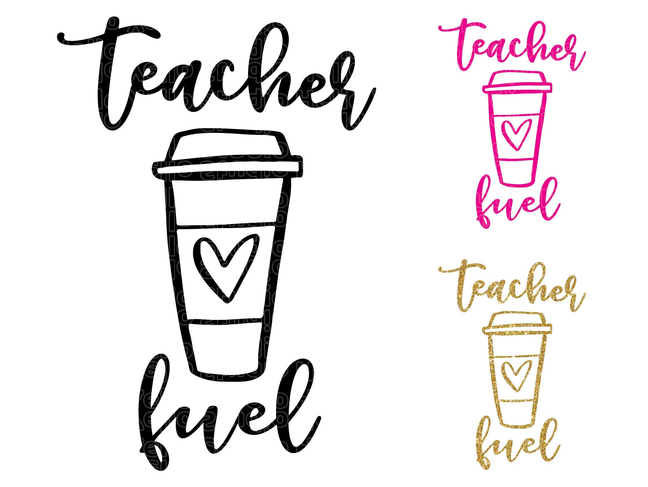 Teacher Fuel Svg, Teacher SVG, Teacher Appreciation Back to - Inspire ...