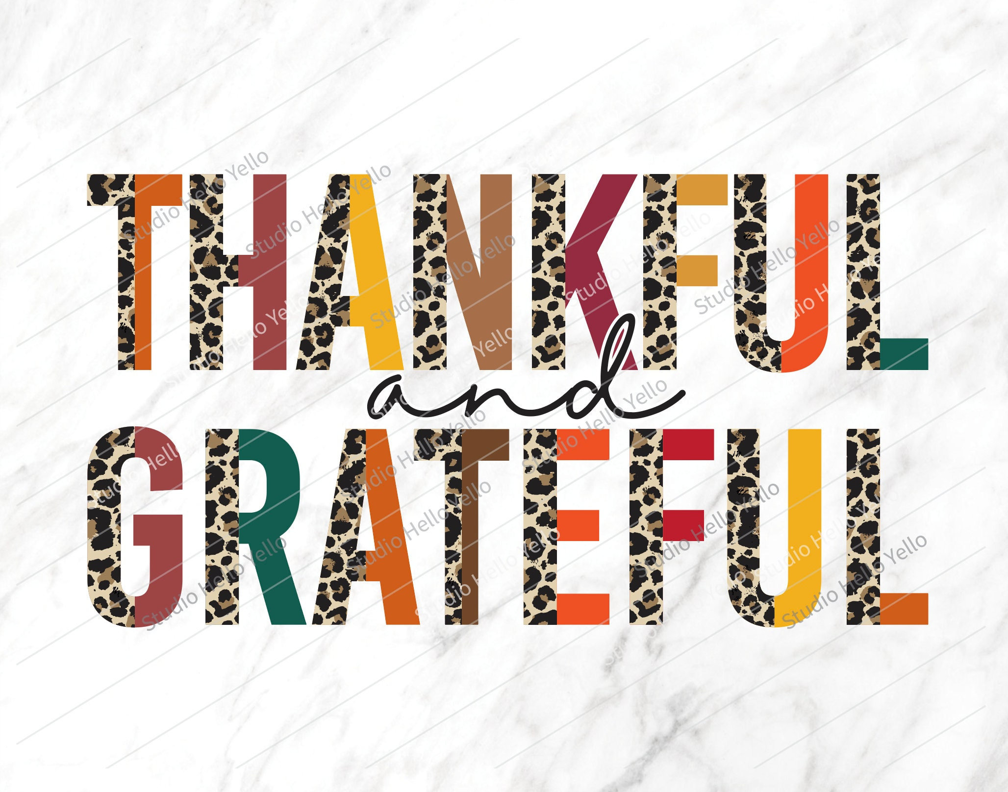 Thankful and Grateful Png, Thankful, Grateful, Sublimation | Inspire Uplift