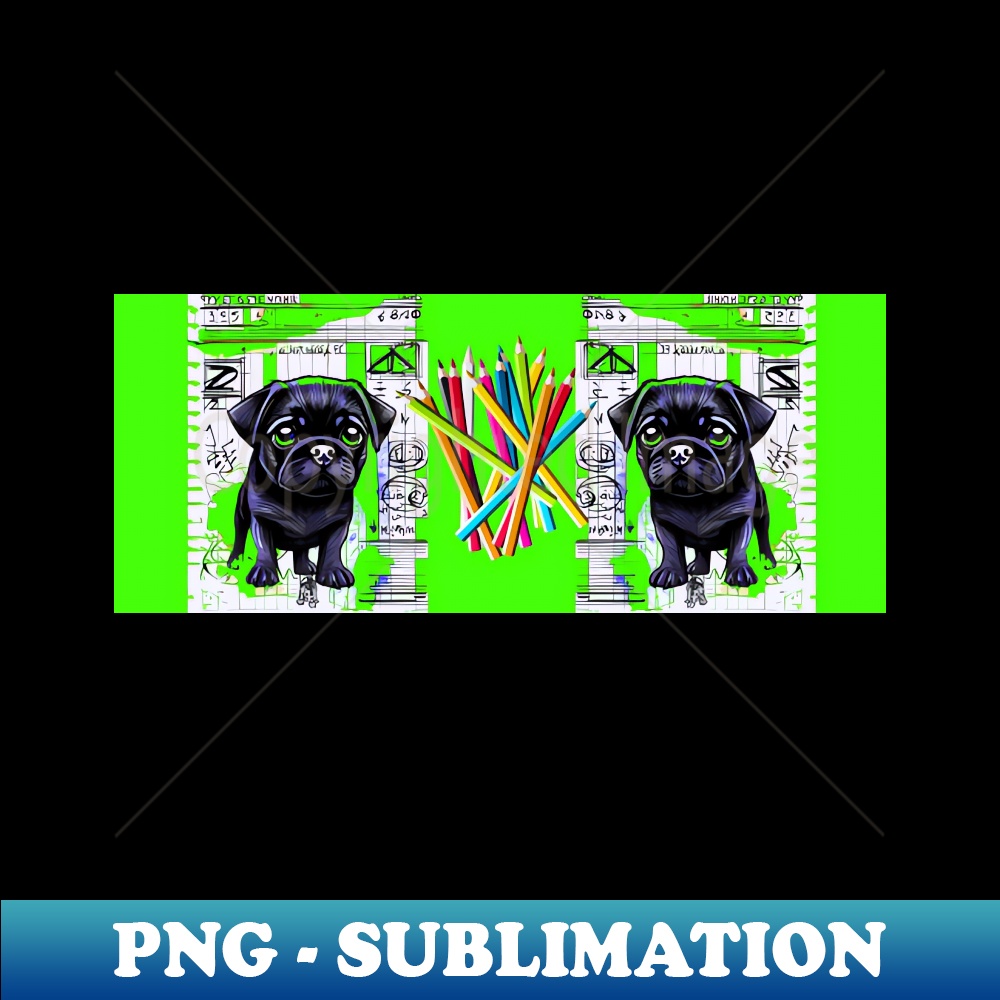 Pug Sketchbook 4 GREEN Coffee Cup - Signature Sublimation PN | Inspire ...