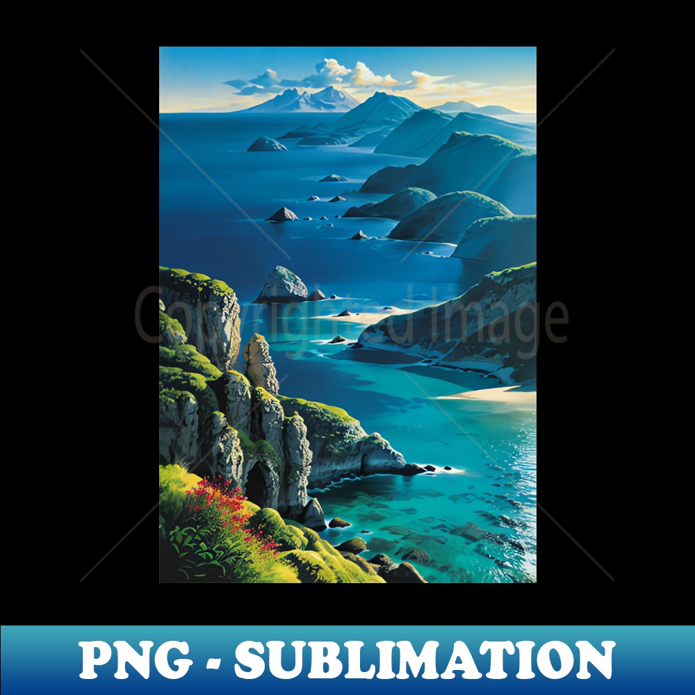 Overlook of an Ocean from a Cliffside - Stylish Sublimation | Inspire ...