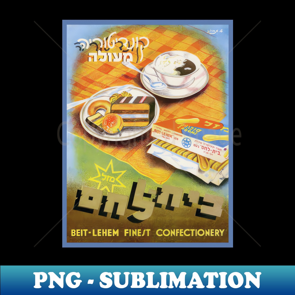 Israel Poster Tel Aviv Beit-Lehem Bakery Circa 1935 - Exclus - Inspire ...